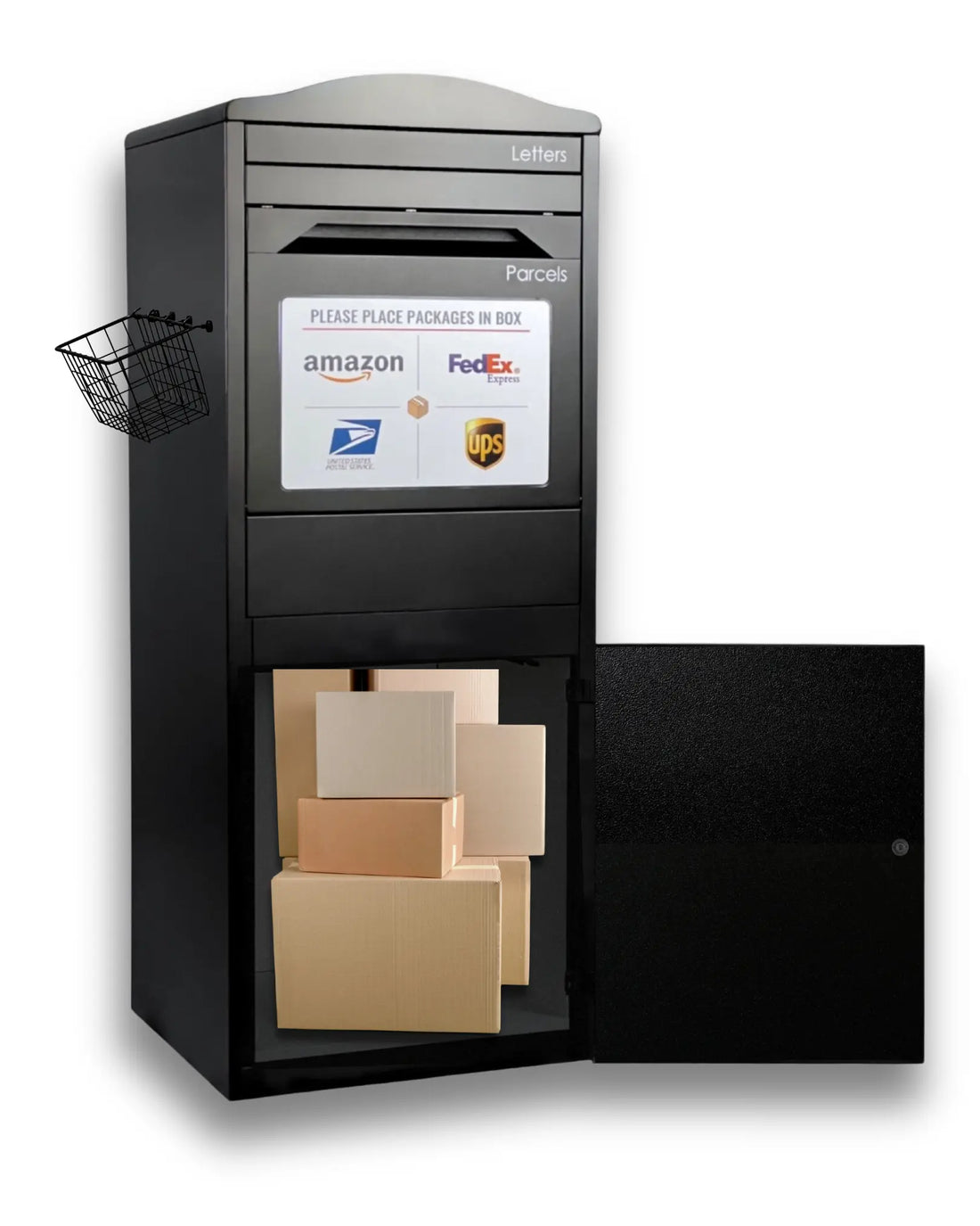 Luxury Parcel Box - Black - PorchManager
