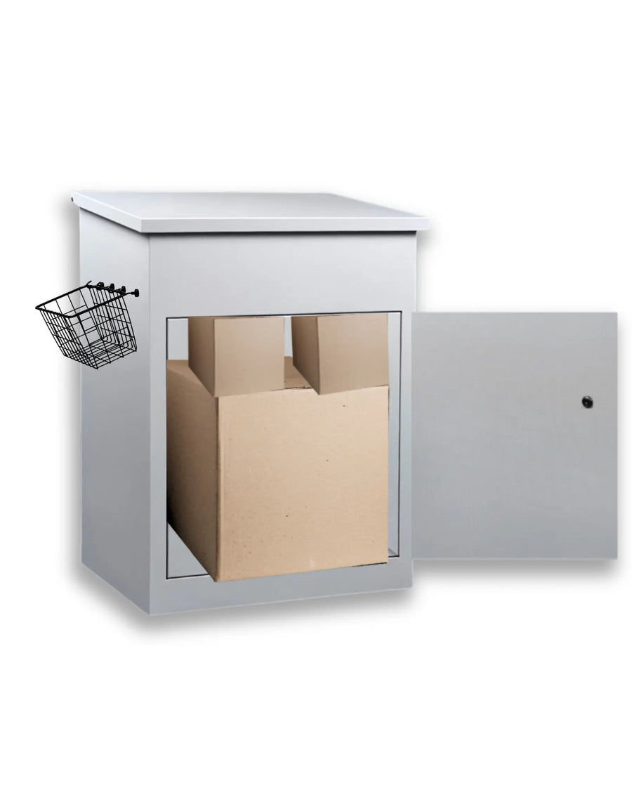 Small Parcel Box - White - PorchManager