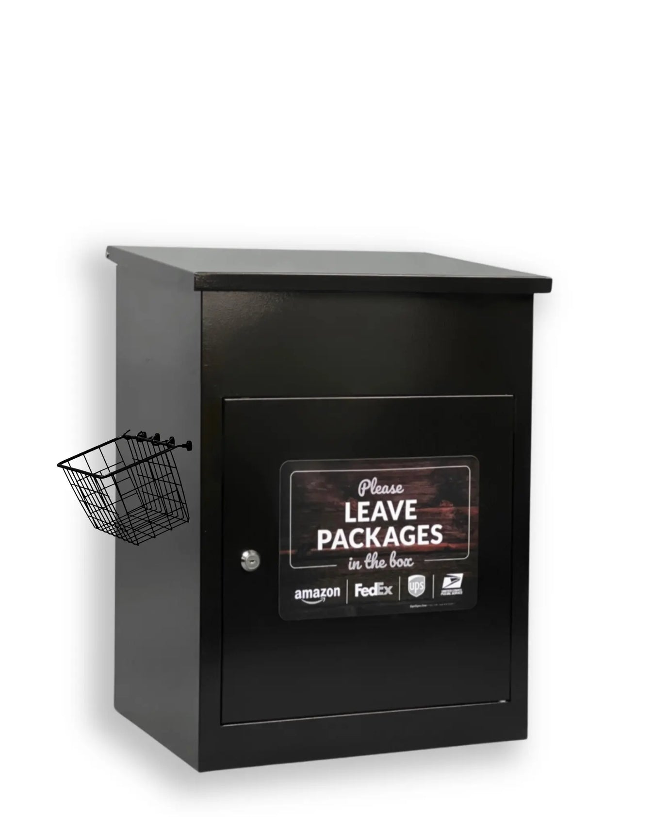 Small Parcel Box - Black - PorchManager