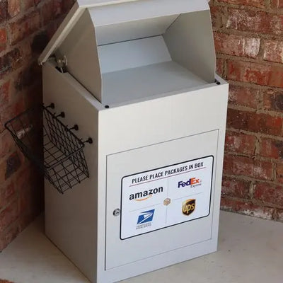 Small Parcel Box - White - PorchManager
