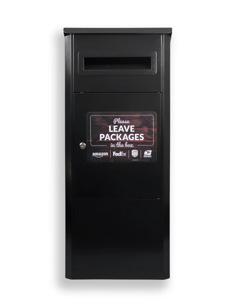 Medium Parcel Box - Black - PorchManager