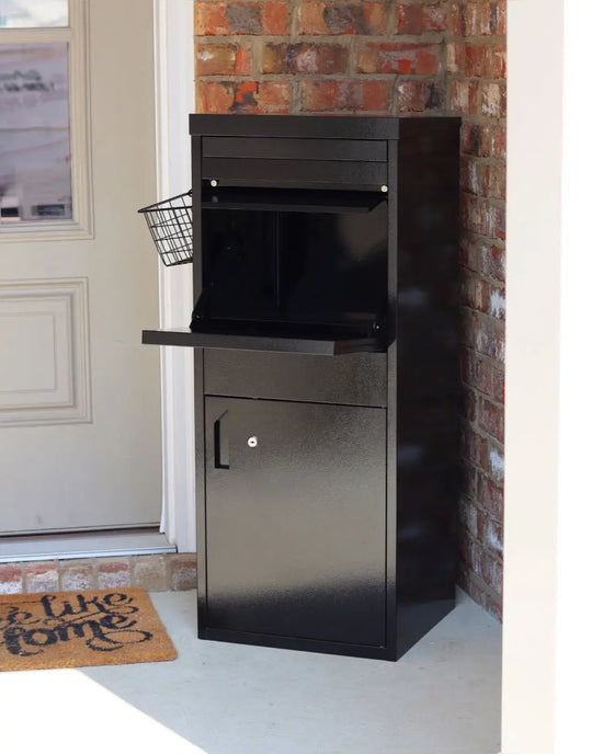 Large Parcel Box - Black - PorchManager