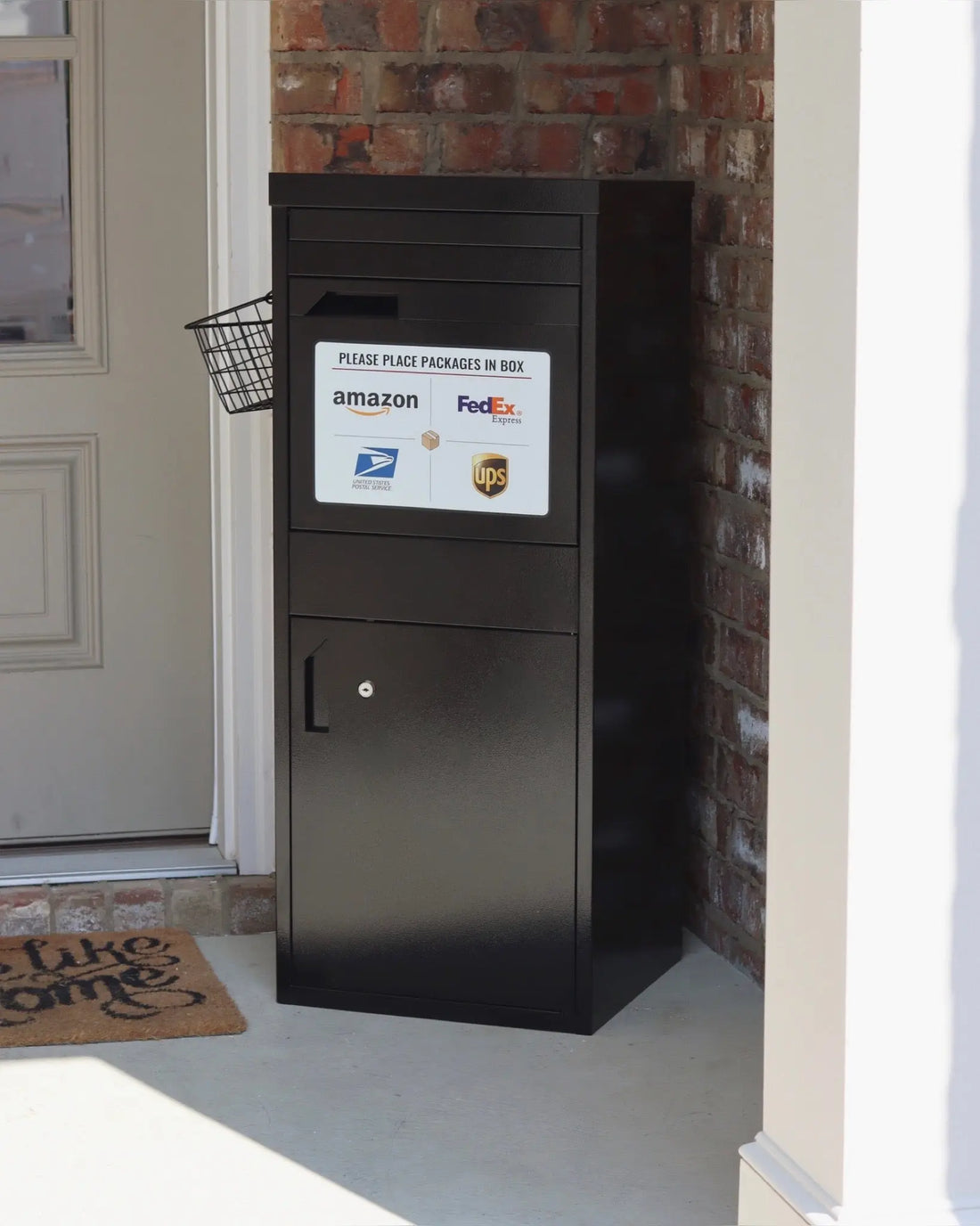 Large Parcel Box - Black - PorchManager