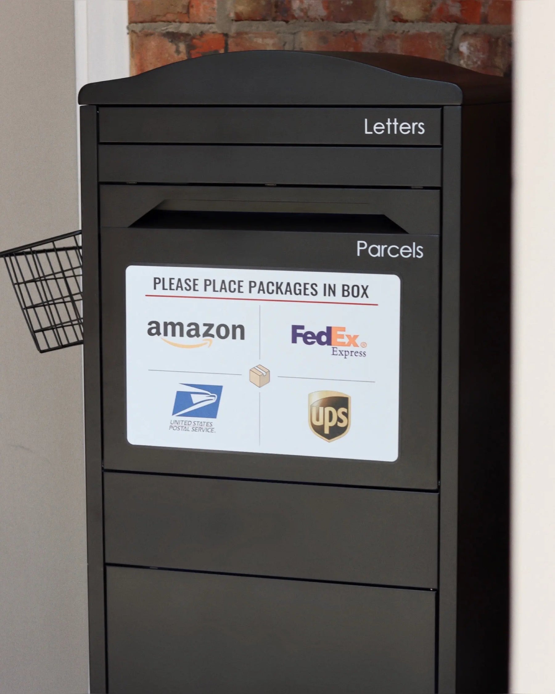 Luxury Parcel Box - Black - PorchManager