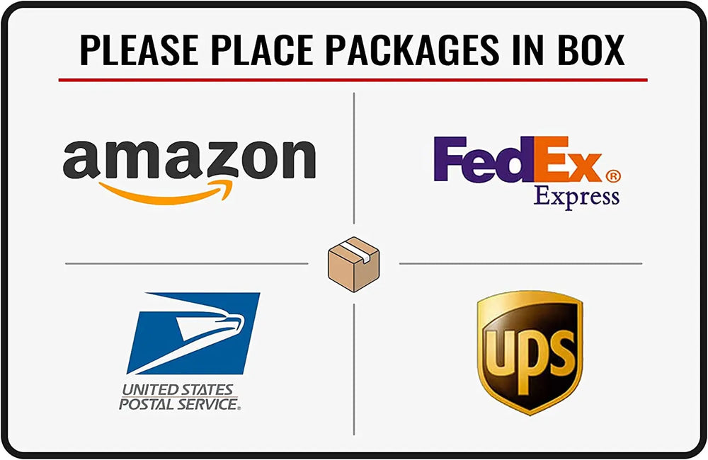 Small Parcel Box - Black - PorchManager