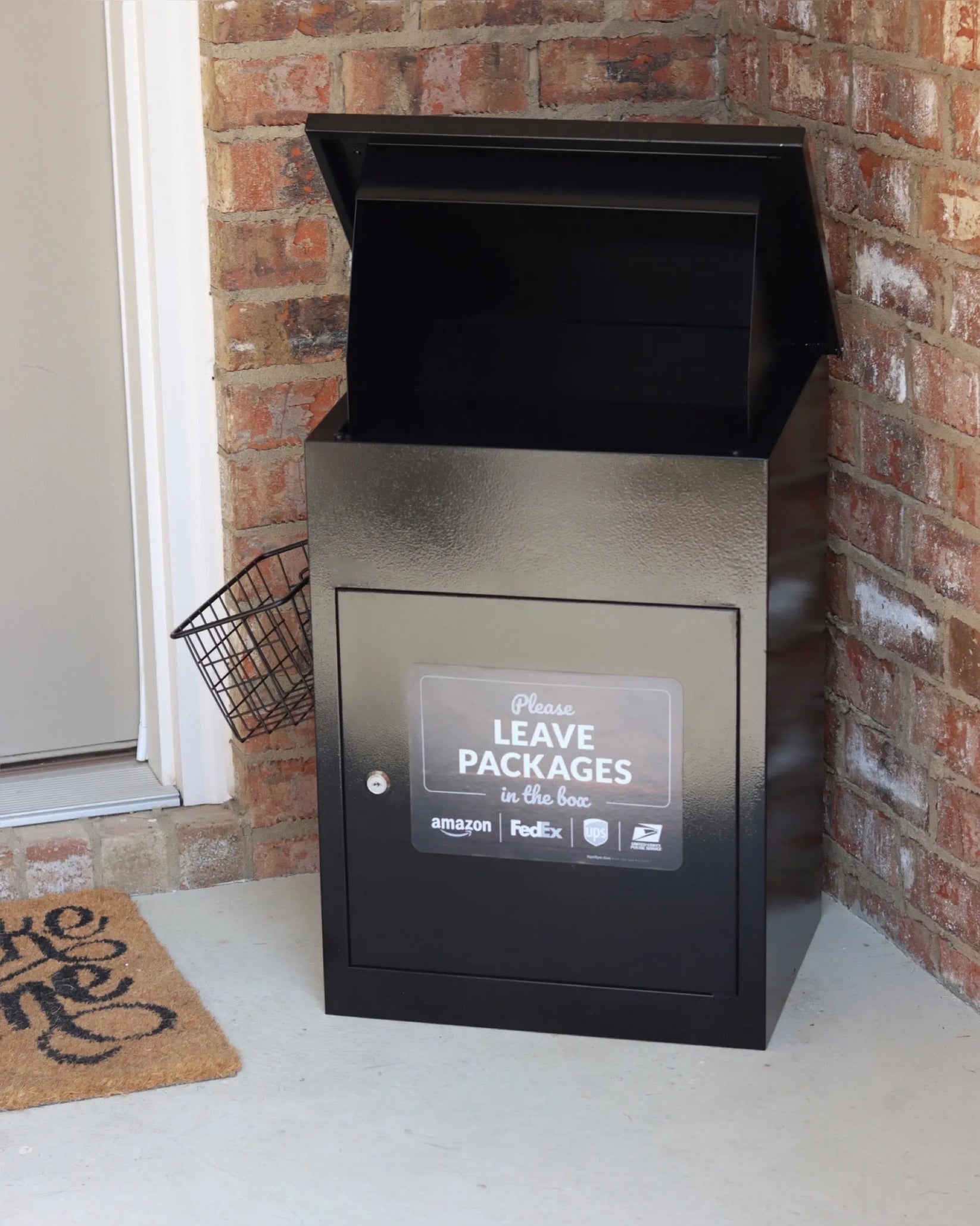 Black Small Parcel Box – PorchManager