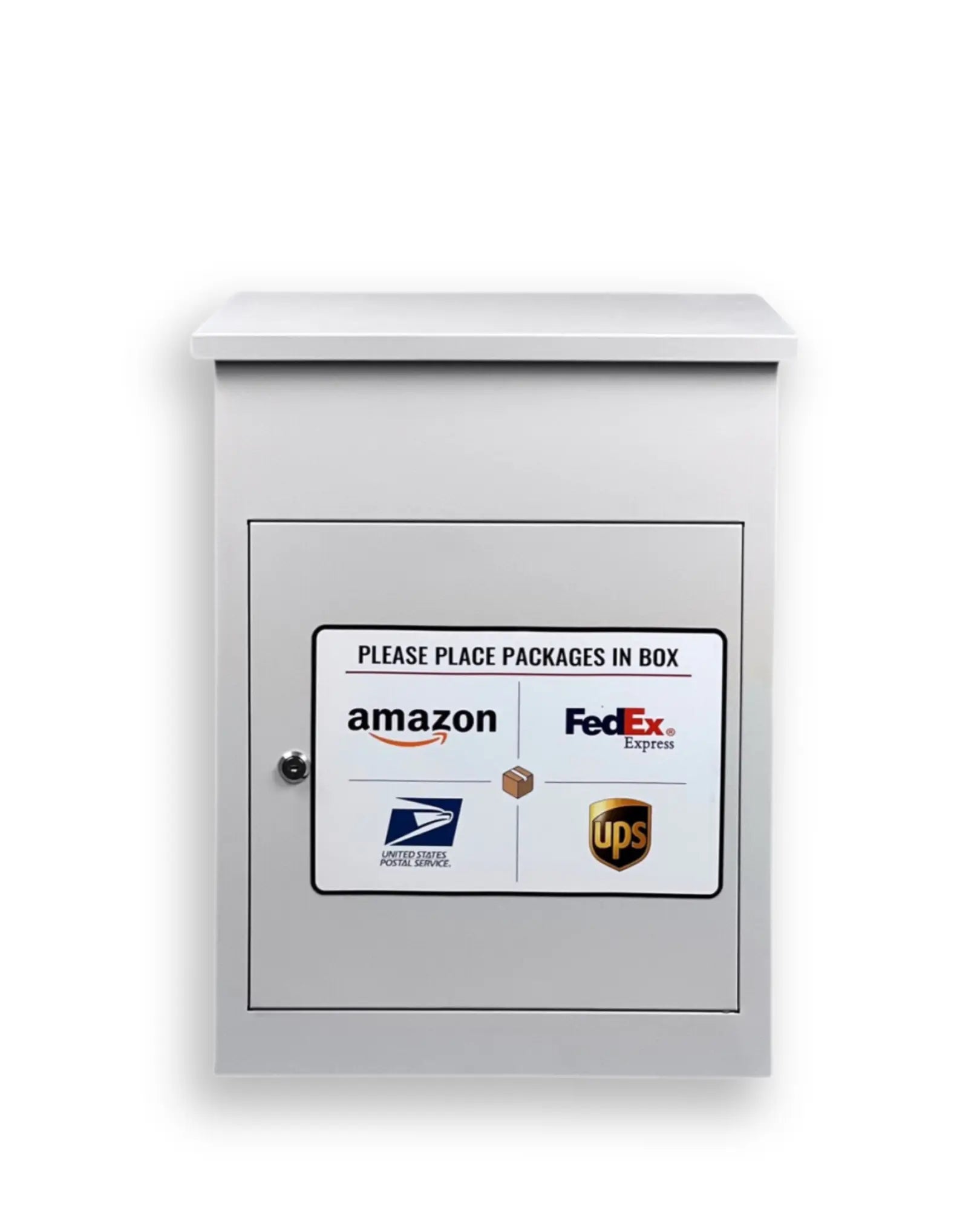 Small Parcel Box - White - PorchManager